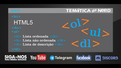 HTML5 [PASSO-A-PASSO] Aprenda como criar listas (Ordenada, Não Ordenada ...
