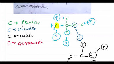 Quantos carbonos primários, secundários, terciários e quaternários ...