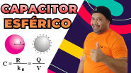 Como calcular a capacitância de um capacitor Esférico f( Prof Telmo )d ...
