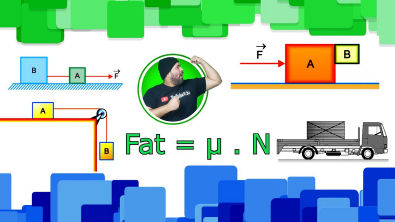 [FORÇA DE ATRITO] O Coeficiente de Atrito Estático entre os Blocos A e ...