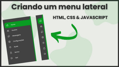 Criando um Menu Lateral [HTML, CSS e JavaScript] - Front End