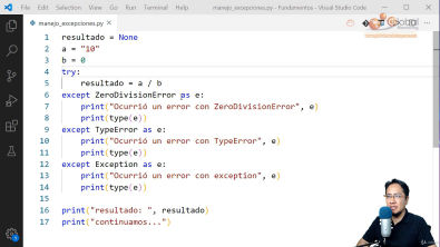 061 Manejo de Excepciones en Python - parte 3 - Algoritmos e Programação