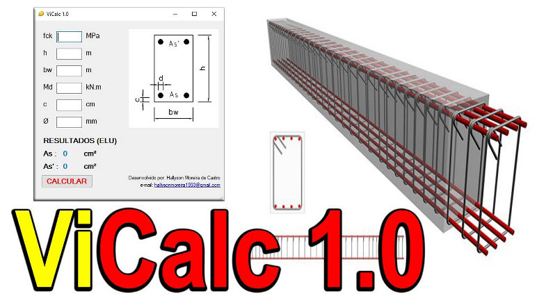 Grátis: ViCalc 1.0 - Cálculo de ViGAS de CONCRETO ARMADO | Software ...