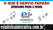 O que é Desvio Padrão (Ensinando o Cálculo Passo a Passo) #64 ...