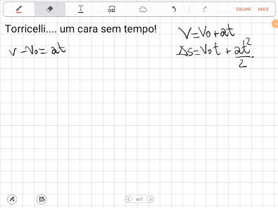 Torricelli, um cara sem tempo! De onde vêm a fórmula? - Fisica Cinematica
