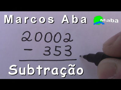 SUBTRAÇÃO - Com Marcos Aba - Matemática